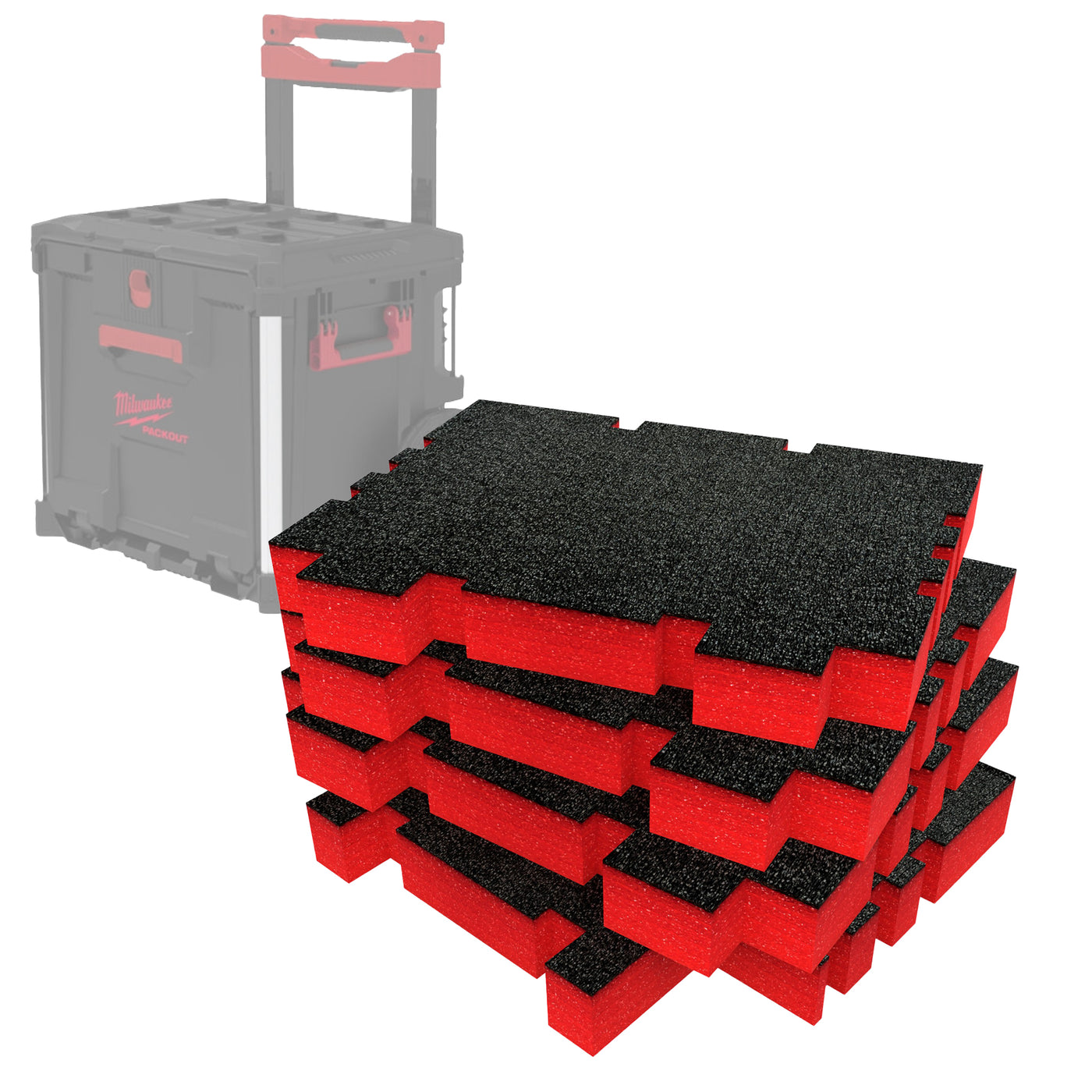 Home Milwaukee Packout Rolling Drawer Foam Inserts