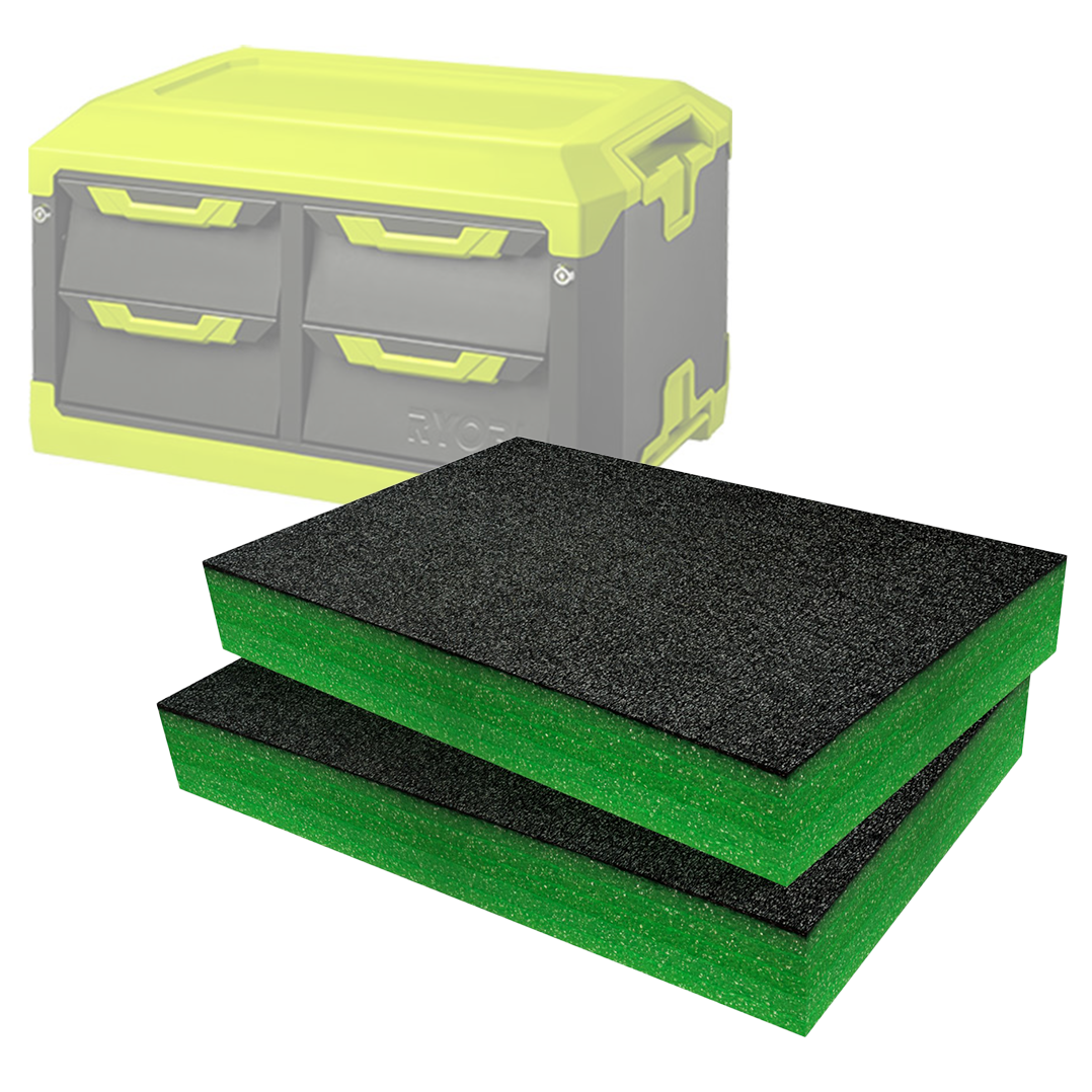 Home Ryobi ToolBlox 4 Drawer Cabinet Foam Inserts